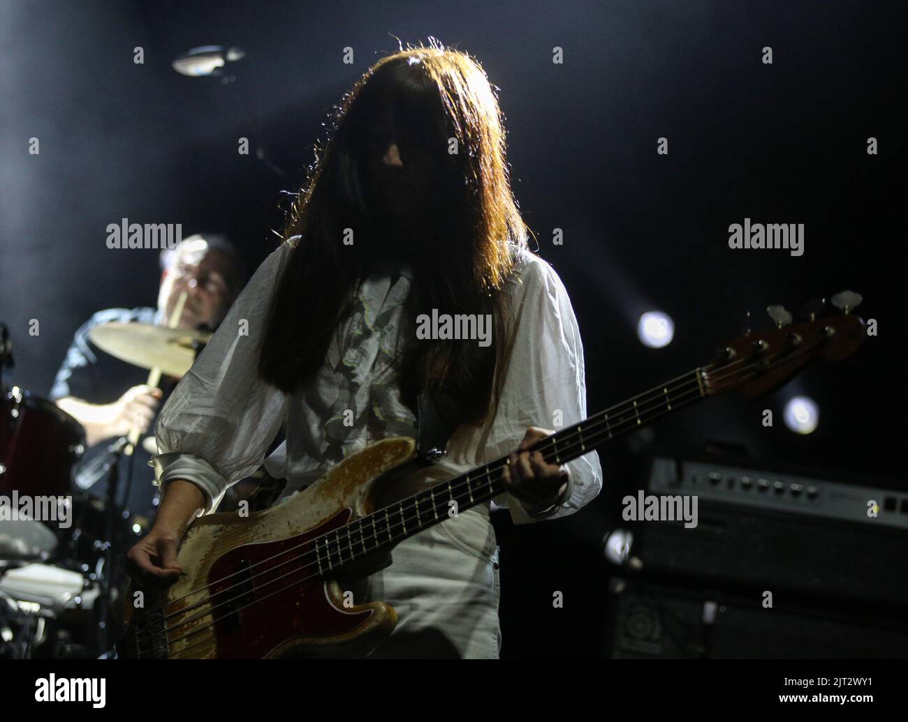 Paz Lenchantin of Pixies performs during a concert in Zagreb, Croatia ...
