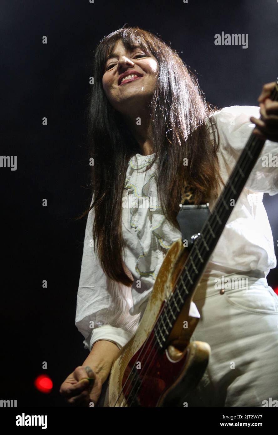 Paz Lenchantin of Pixies performs during a concert in Zagreb, Croatia ...