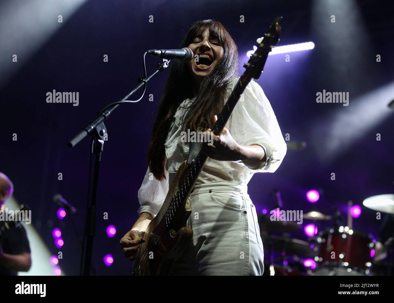 Paz Lenchantin of Pixies performs during a concert in Zagreb, Croatia ...