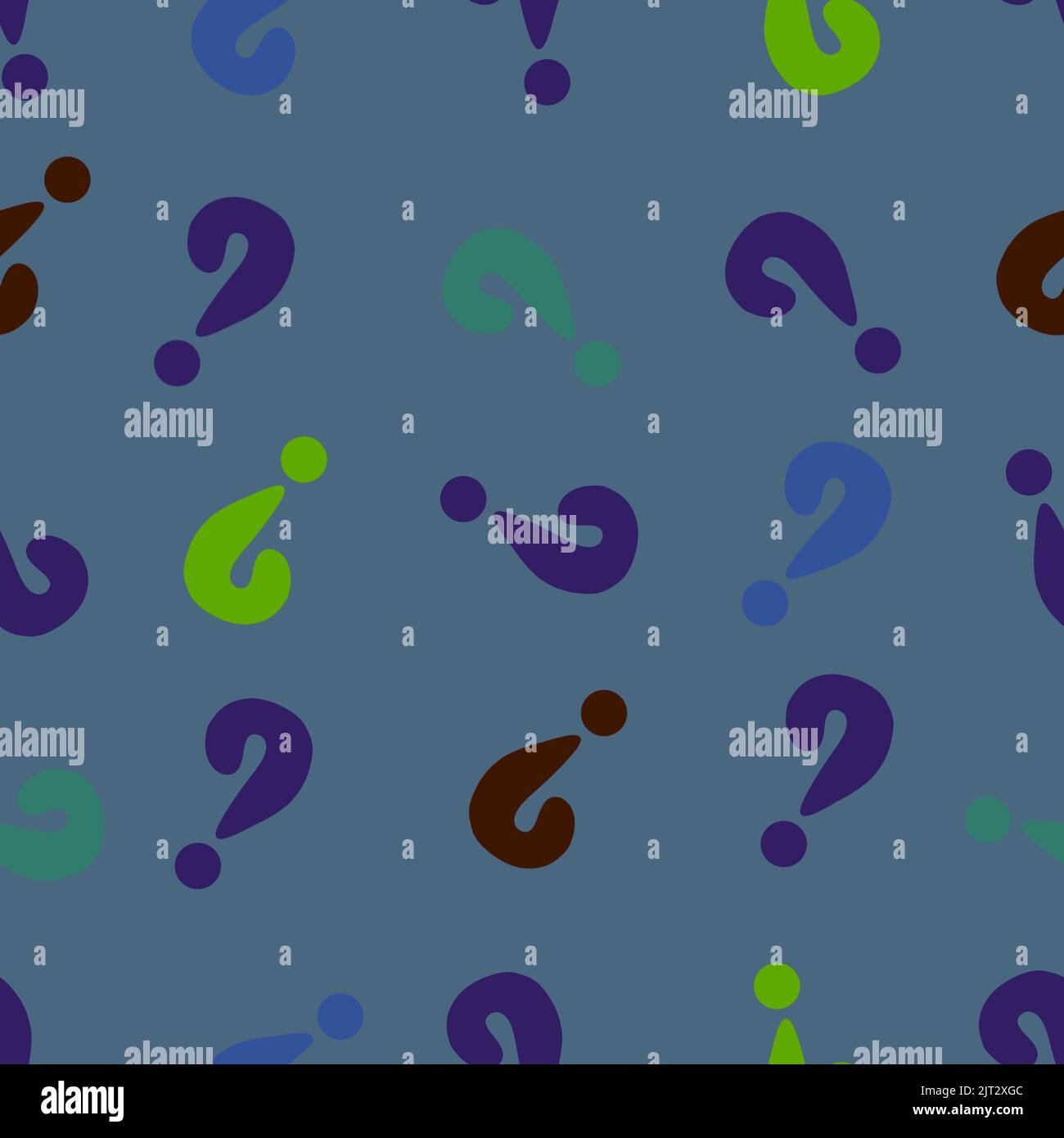 Back to school seamless question marks pattern for kids clothes print ...
