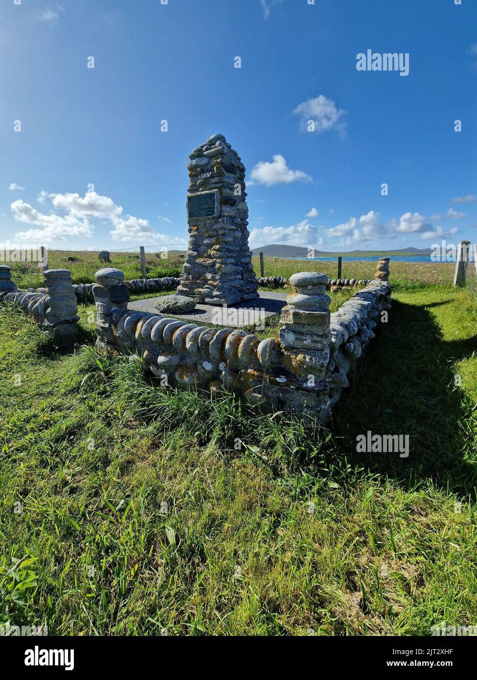 Giant MacAskill monument on Berneray in the Outer Hebrides, Scotland ...
