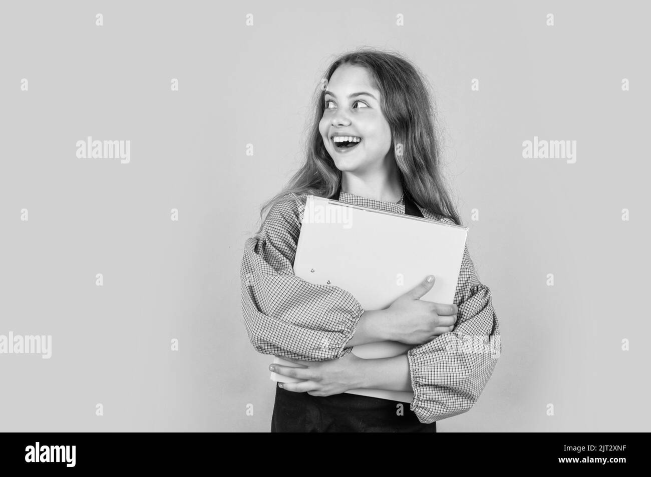 future business success. study and work. happy teen girl with document ...