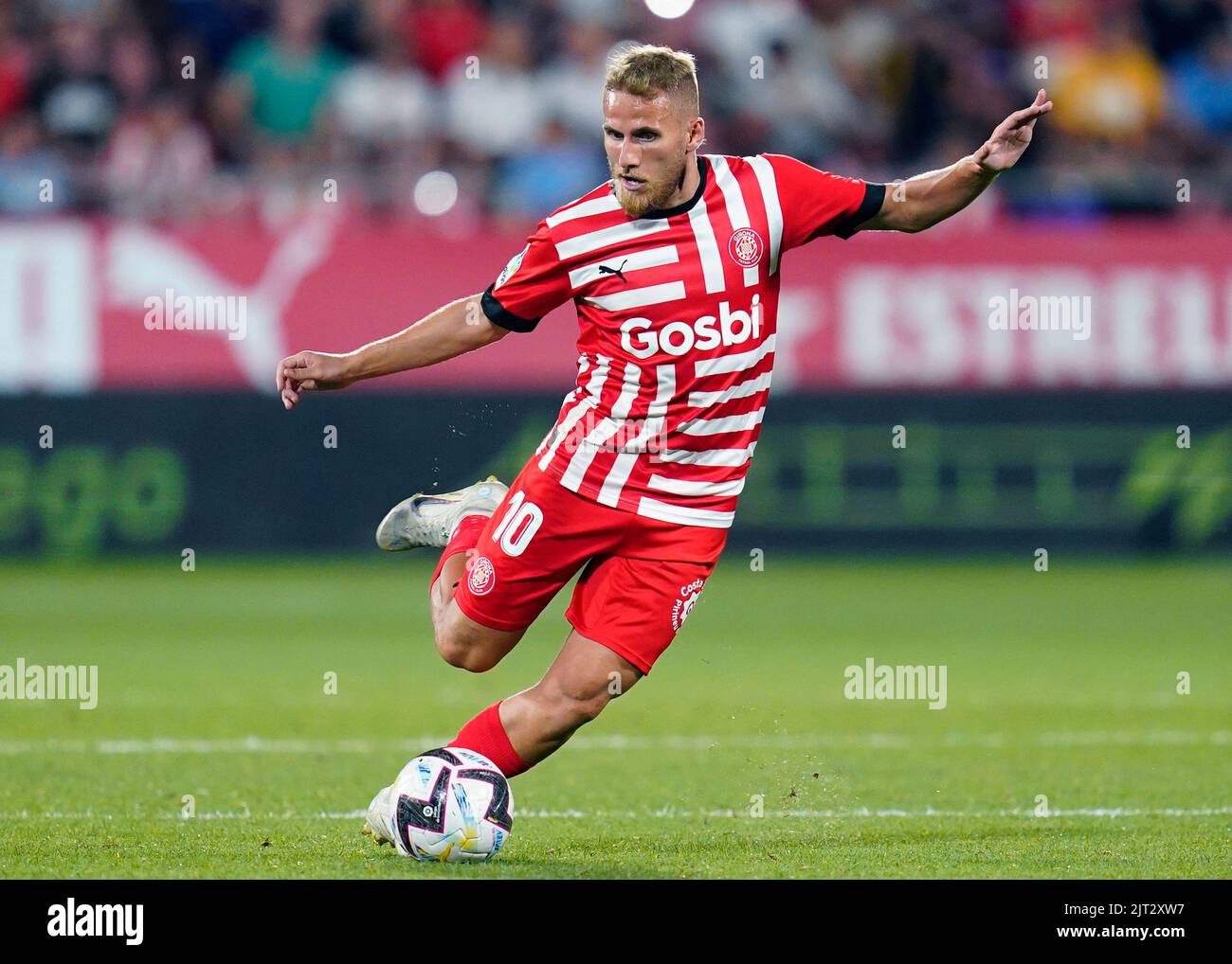 Samu Saiz of Girona FC during the La Liga match between Girona FC and ...