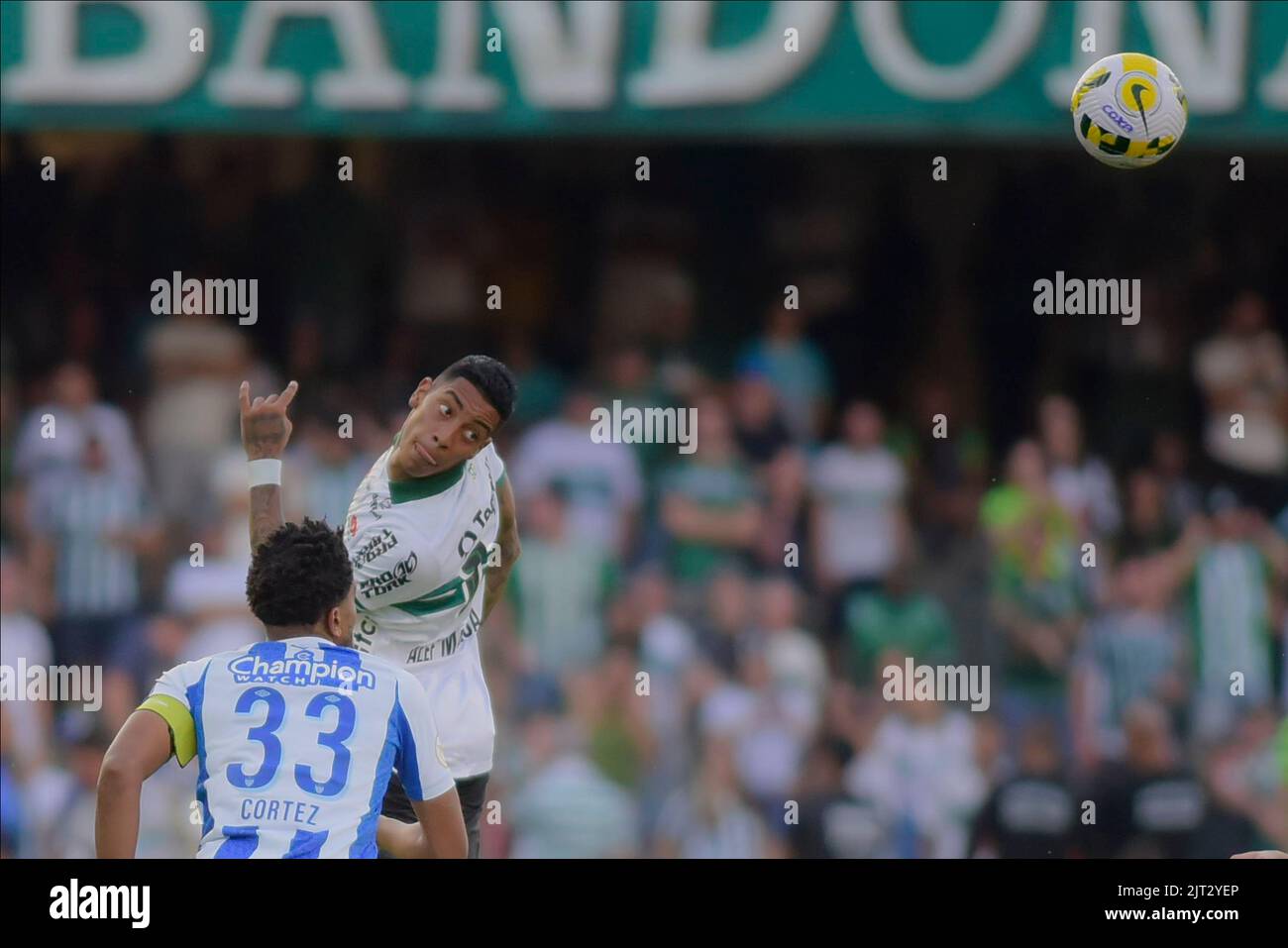 Curitiba, Brazil. 27th Aug, 2022. Cortez and Alef Manga during Coritiba ...