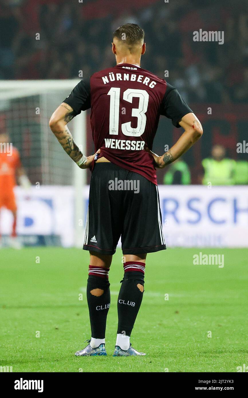 Nuremberg, Germany. 27th Aug, 2022. Soccer: 2nd Bundesliga, 1. FC ...