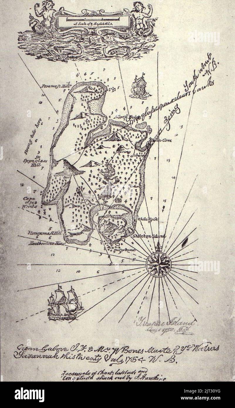 Treasure island map hi-res stock photography and images - Alamy