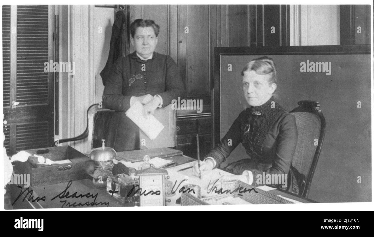Treasury Dept. employees - Miss Jane Searey and Miss Van Vranken Stock ... Treasury Dept. employees - Miss Jane Searey and Miss Van Vranken Stock ...