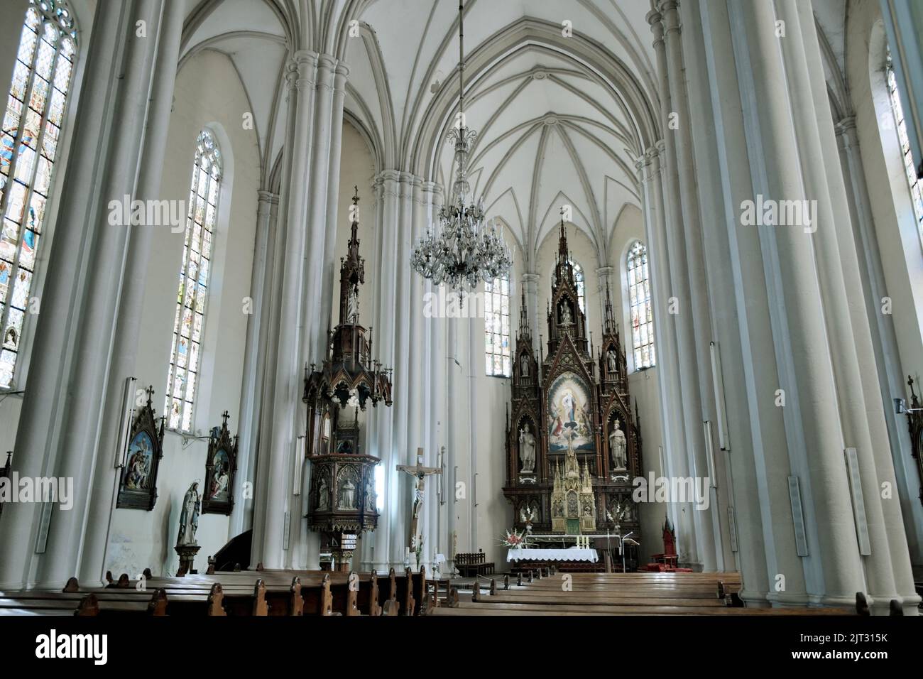 Name of Mary Church interior in Novi Sad, Serbia Stock Photo - Alamy