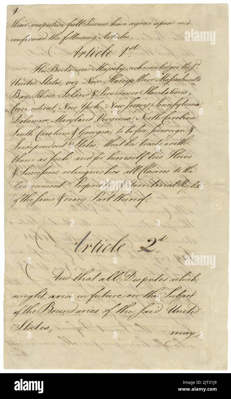 Treaty of paris Cut Out Stock Images & Pictures - Alamy