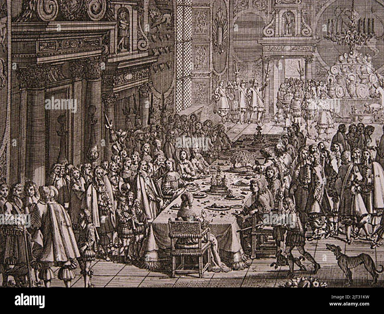 Treaty of Roskilde - peace banquet Stock Photo - Alamy