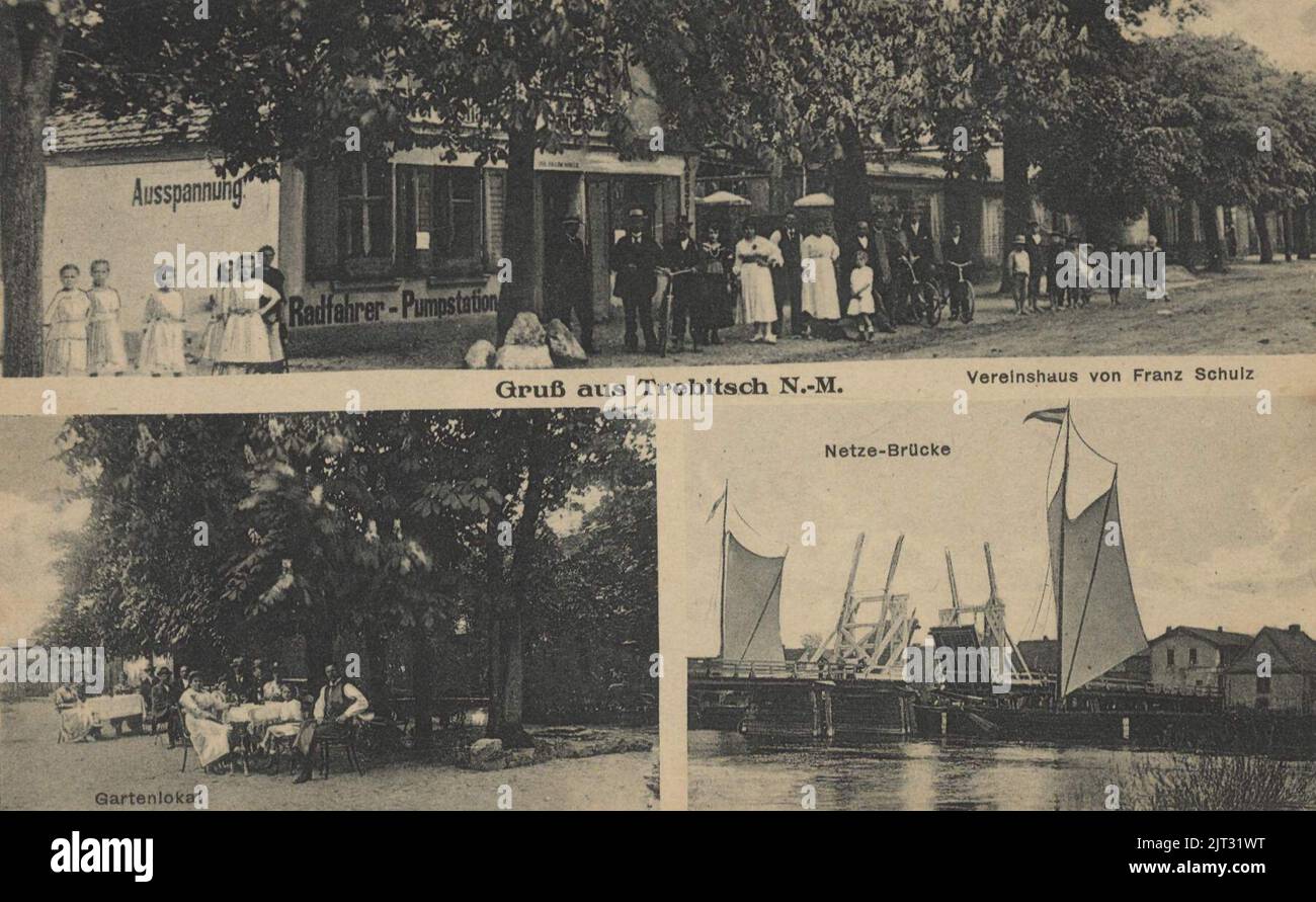 Trebitsch, Ostbrandenburg - Vereinshaus Franz Schulz; Gartenlokal ...