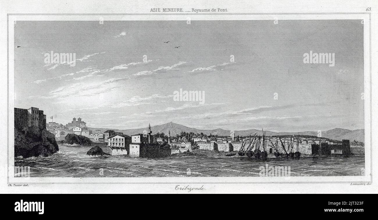Trebizonde, Charles Texier Stock Photo - Alamy