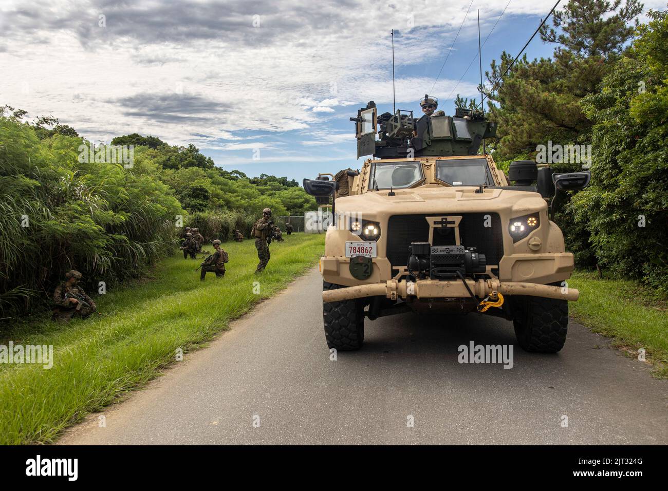 U.S. Marines with Battalion Landing Team 2/5, 31st Marine Expeditionary ...