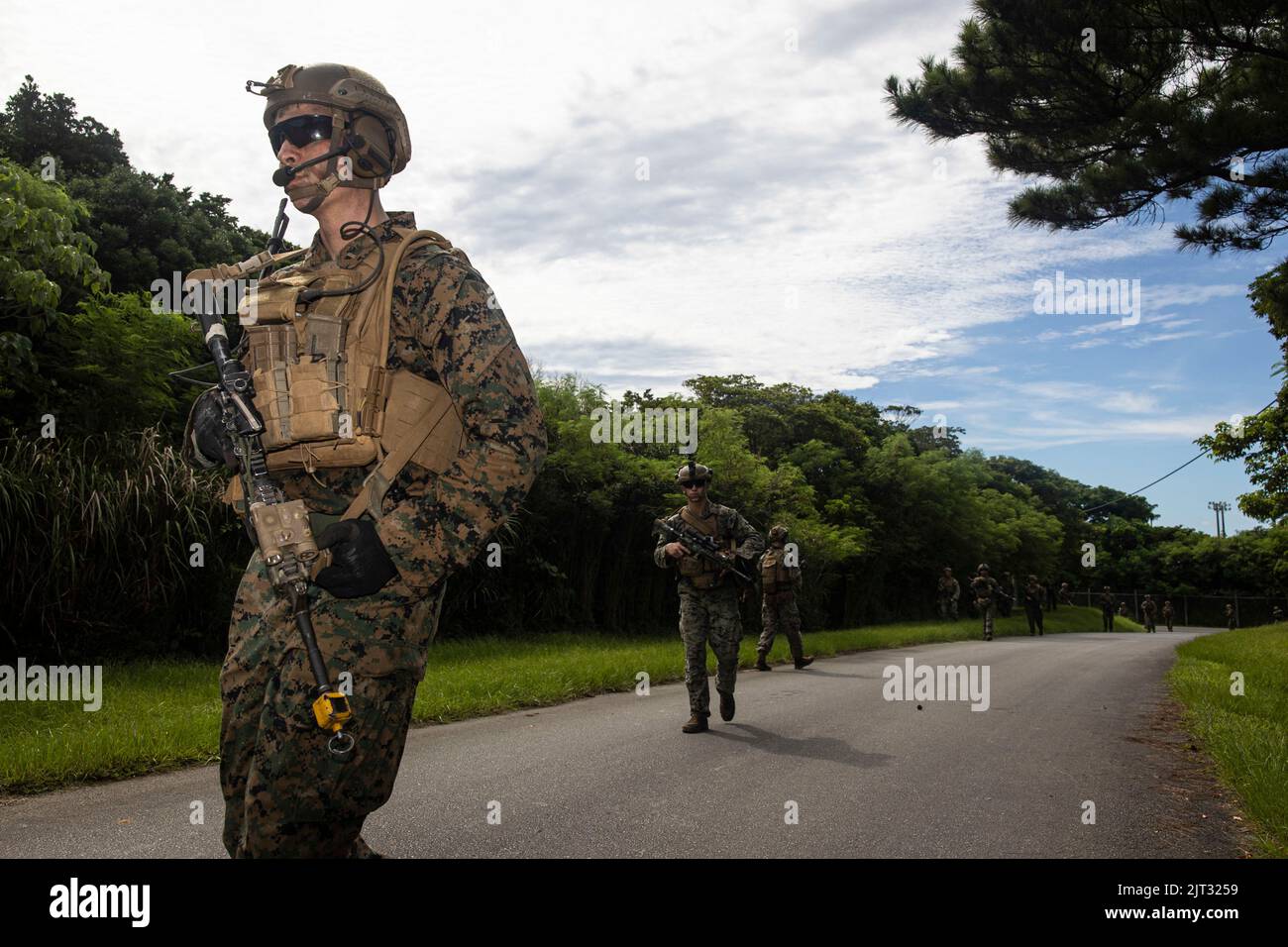 U.S. Marines with Battalion Landing Team 2/5, 31st Marine Expeditionary ...
