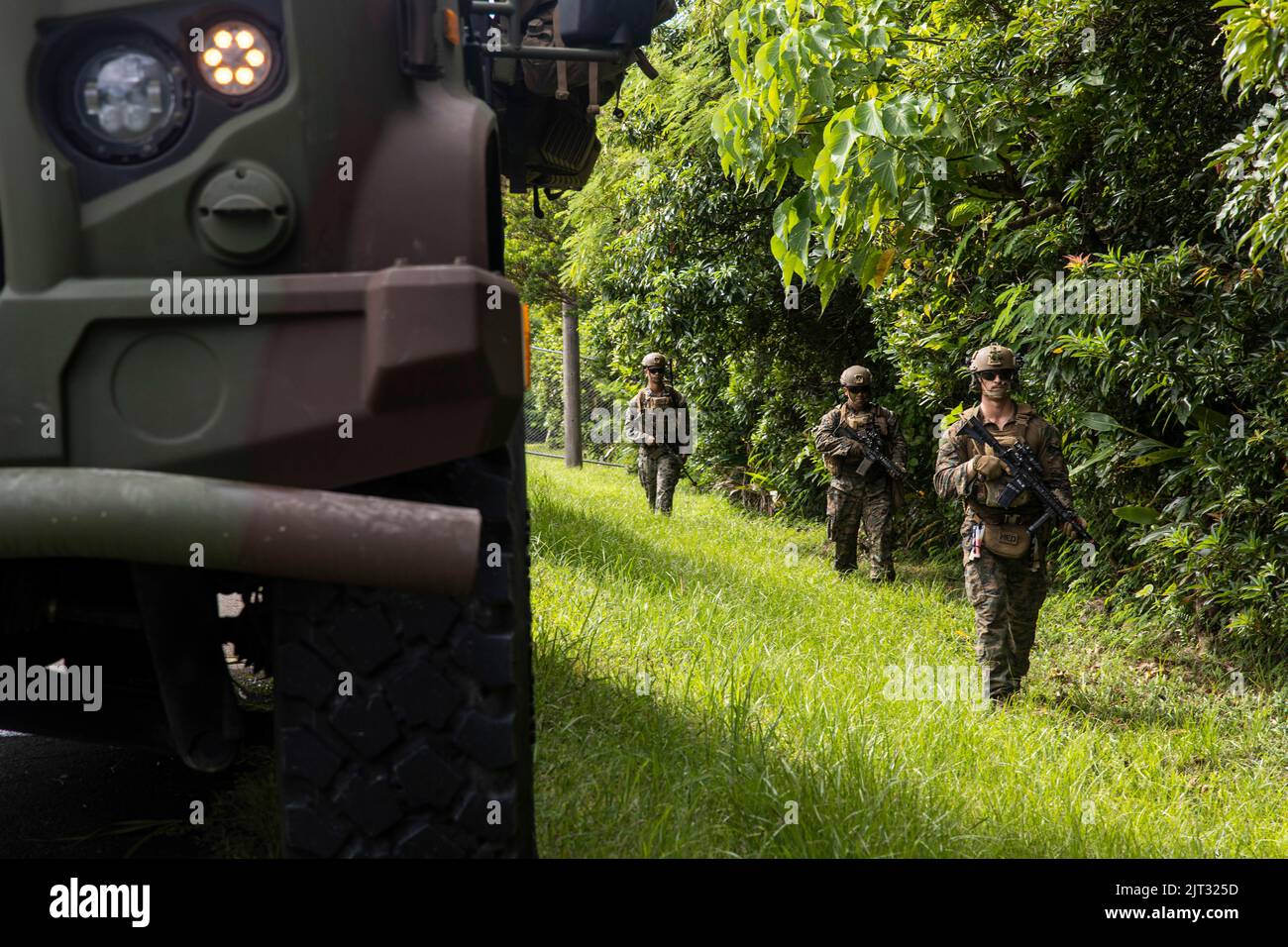 U.S. Marines with Battalion Landing Team 2/5, 31st Marine Expeditionary ...