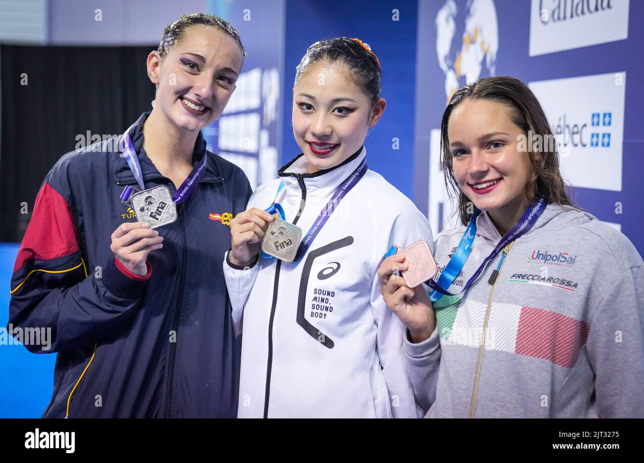 Marina Garcia Polo of Spain, Moe Higa of Japan and Susanna Pedotti of ...