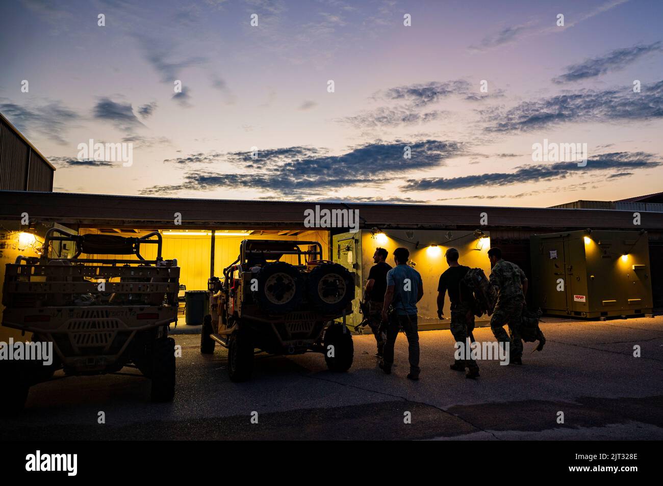 A U.S. Air Force pararescuemen assigned to the 58th Rescue Squadron ...