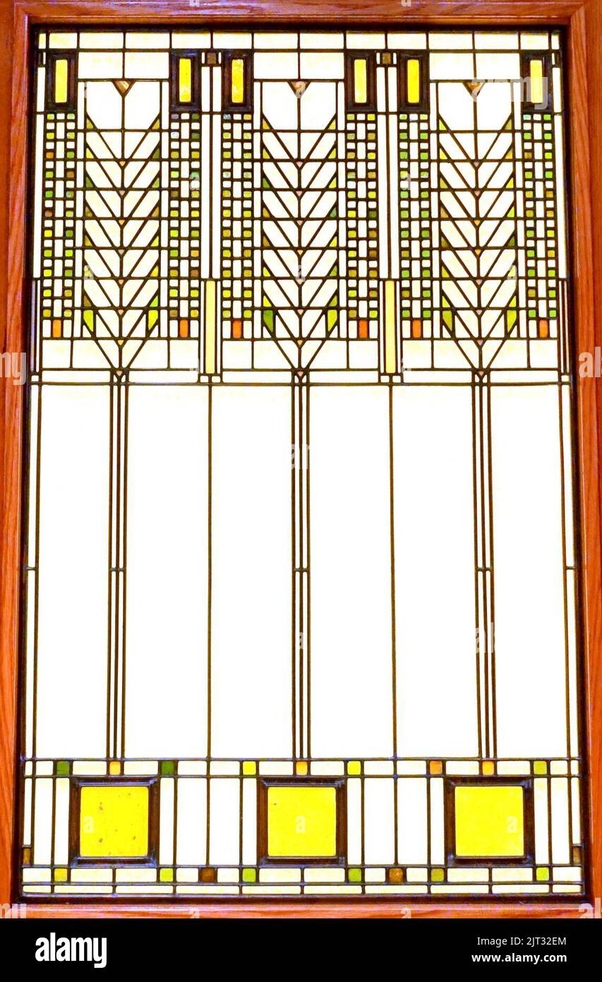 Tree of Life window for the Darwin D. Martin House, by Frank Lloyd ...