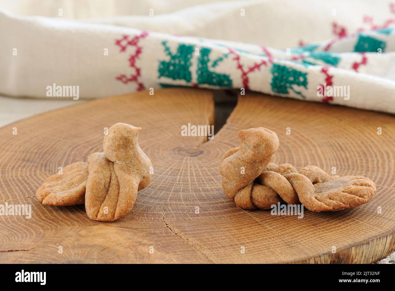Zhavoronki, Russian rye cookies for spring equinox selebration ...