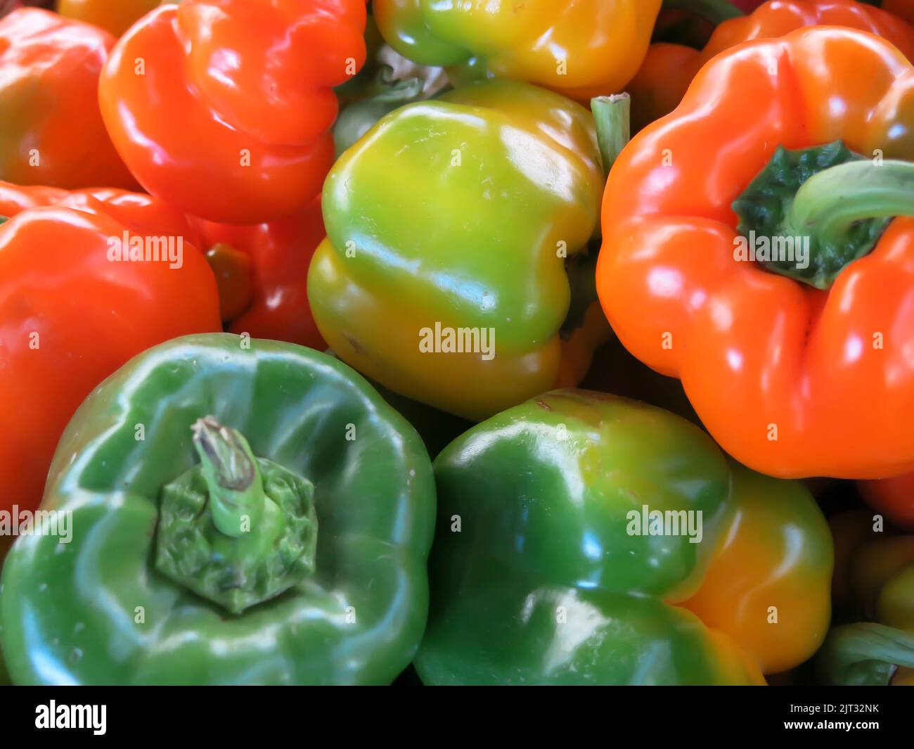 Close Up - Bell Peppers Stock Photo - Alamy