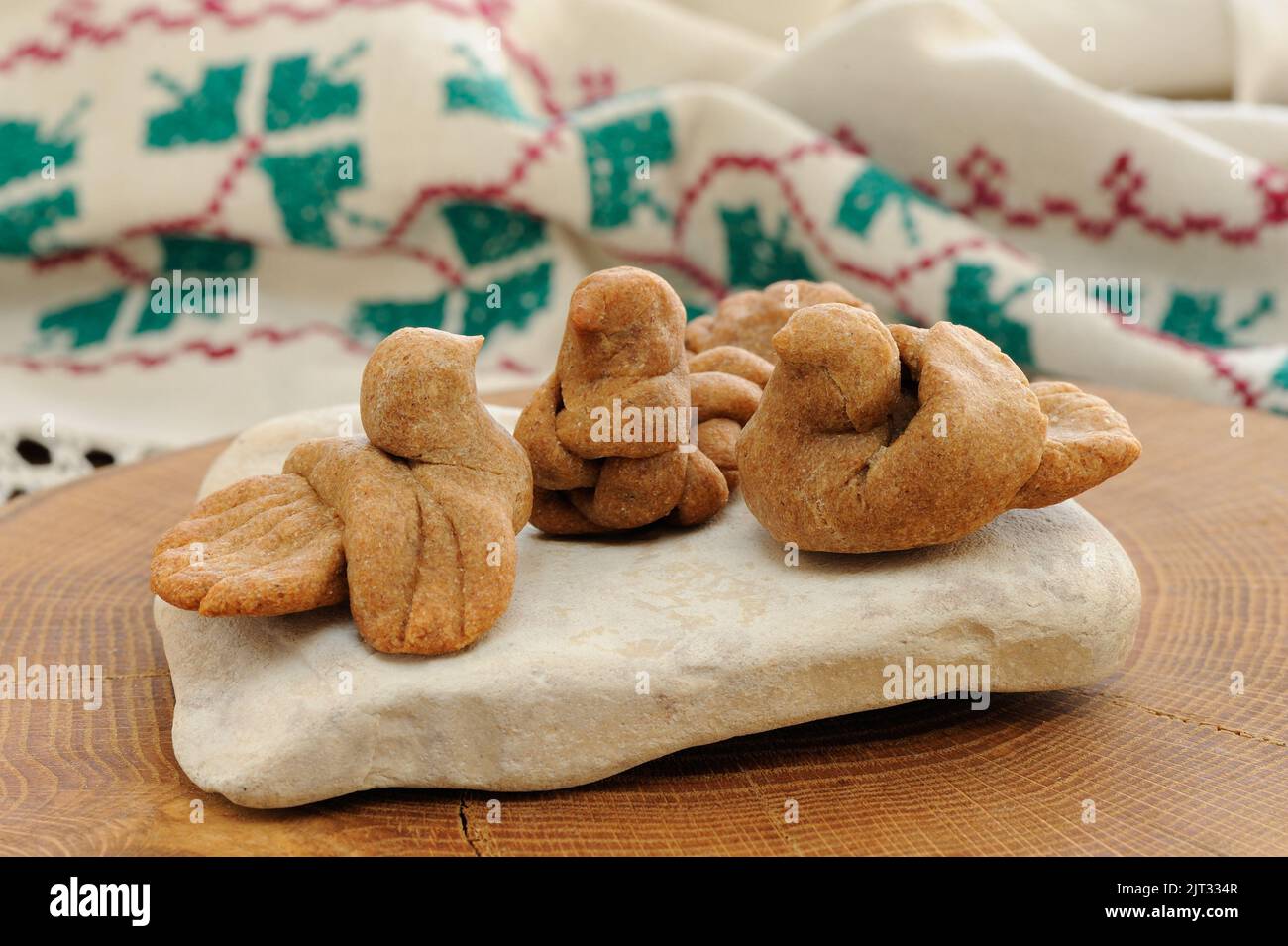 Zhavoronki, Russian rye cookies for spring equinox selebration ...