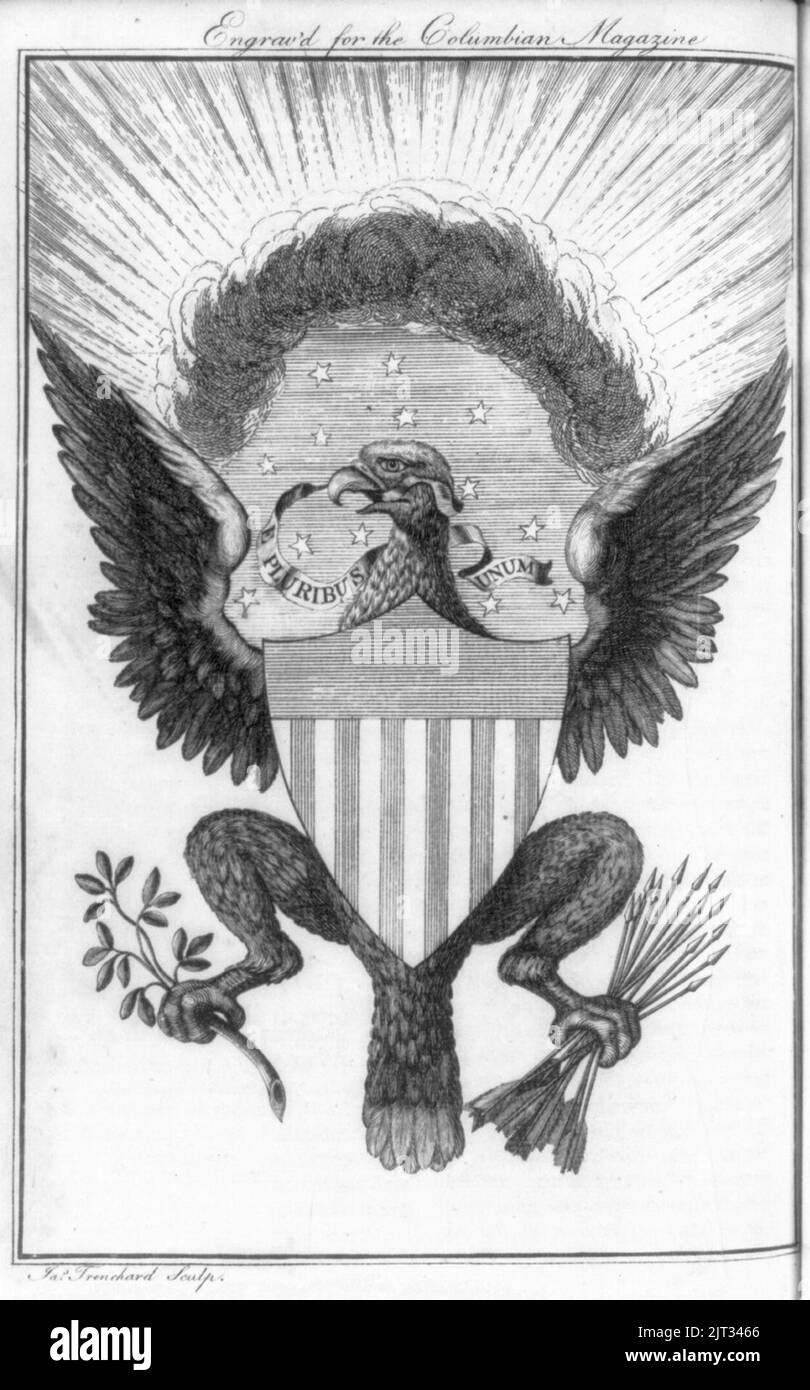 Trenchard 1786 Great Seal Obverse Stock Photo - Alamy