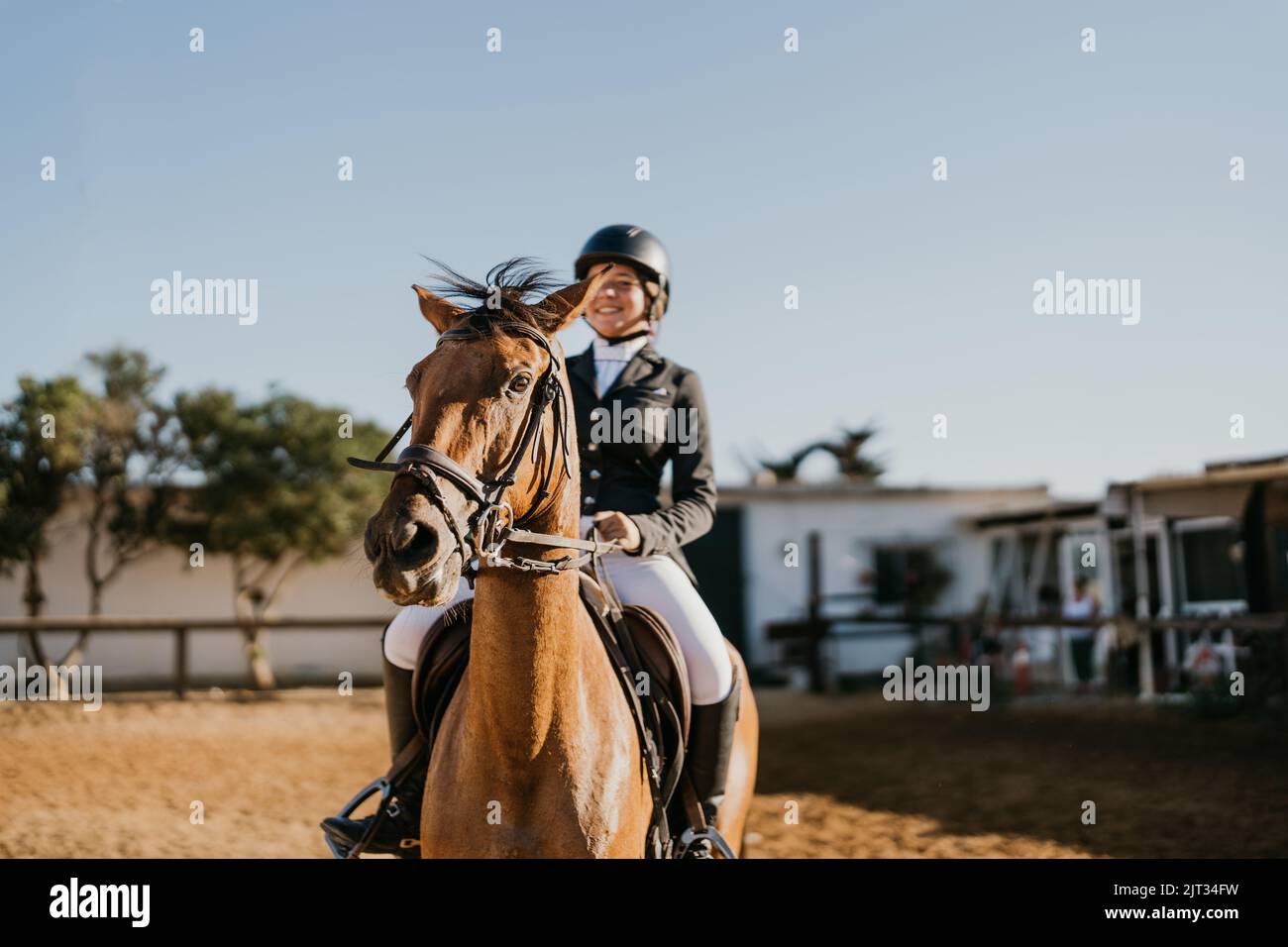 Female dressage horse rider hi-res stock photography and images - Alamy