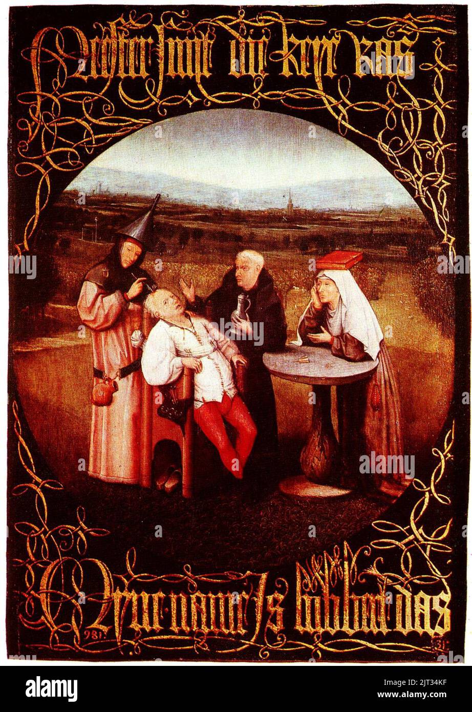 Trepanation medieval color Stock Photo - Alamy