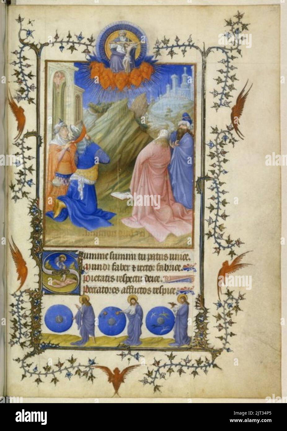 Très Belles Heures Notre-Dame - Adoration de Dieu - NAL3093 f240 Stock Photo - Alamy