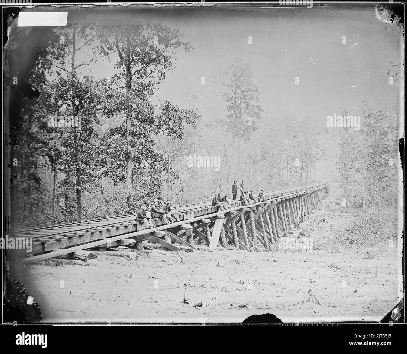 Trestle on railroad Stock Photo - Alamy