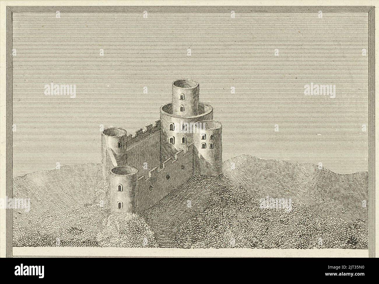 Tretower Castle - From a survey in the beginning of the 6th century ...