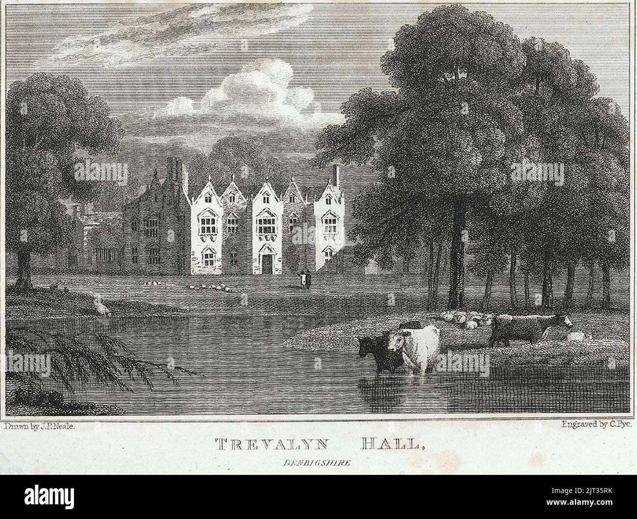 Trevalyn Hall, Denbigshire Stock Photo - Alamy