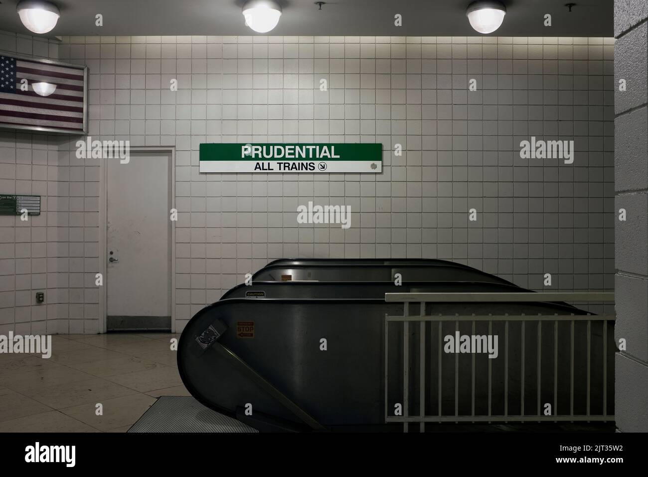 Subway Entrance, Prudential Station, Boston, Massachusetts, USA Stock ...