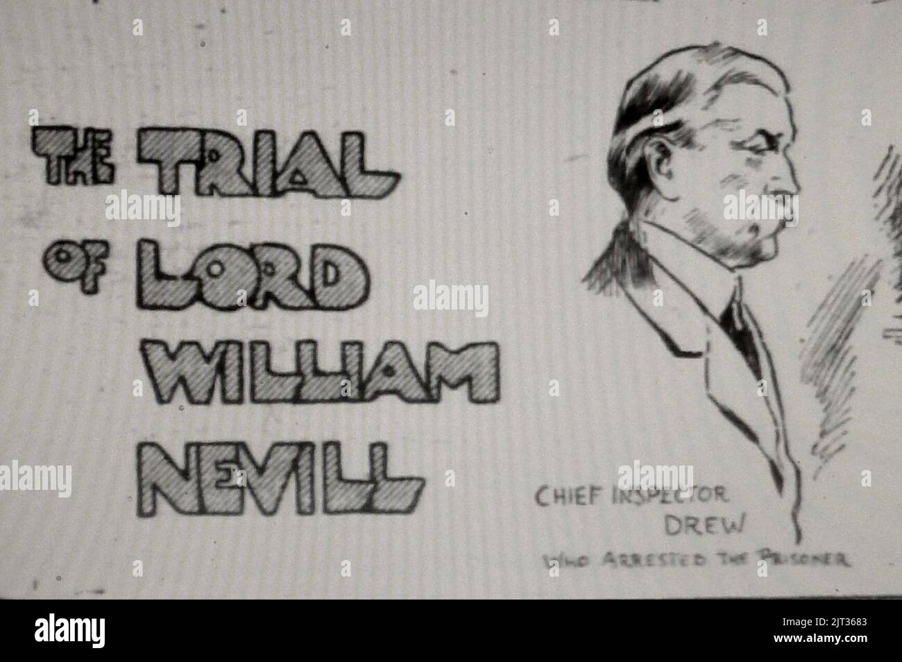 Trial of Lord W Nevill 1907 (8 Stock Photo - Alamy