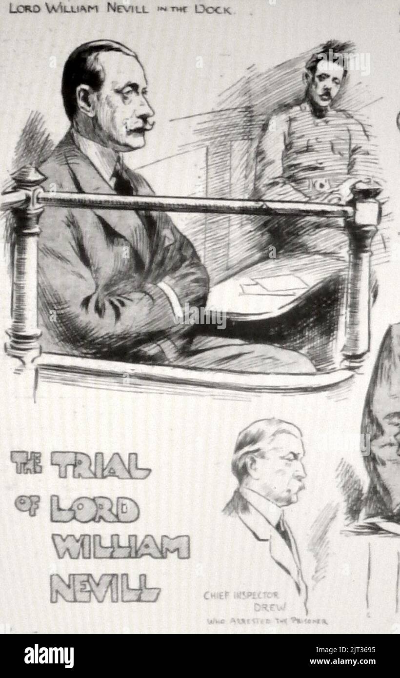 Trial of Lord W Nevill 1907 (9a Stock Photo - Alamy