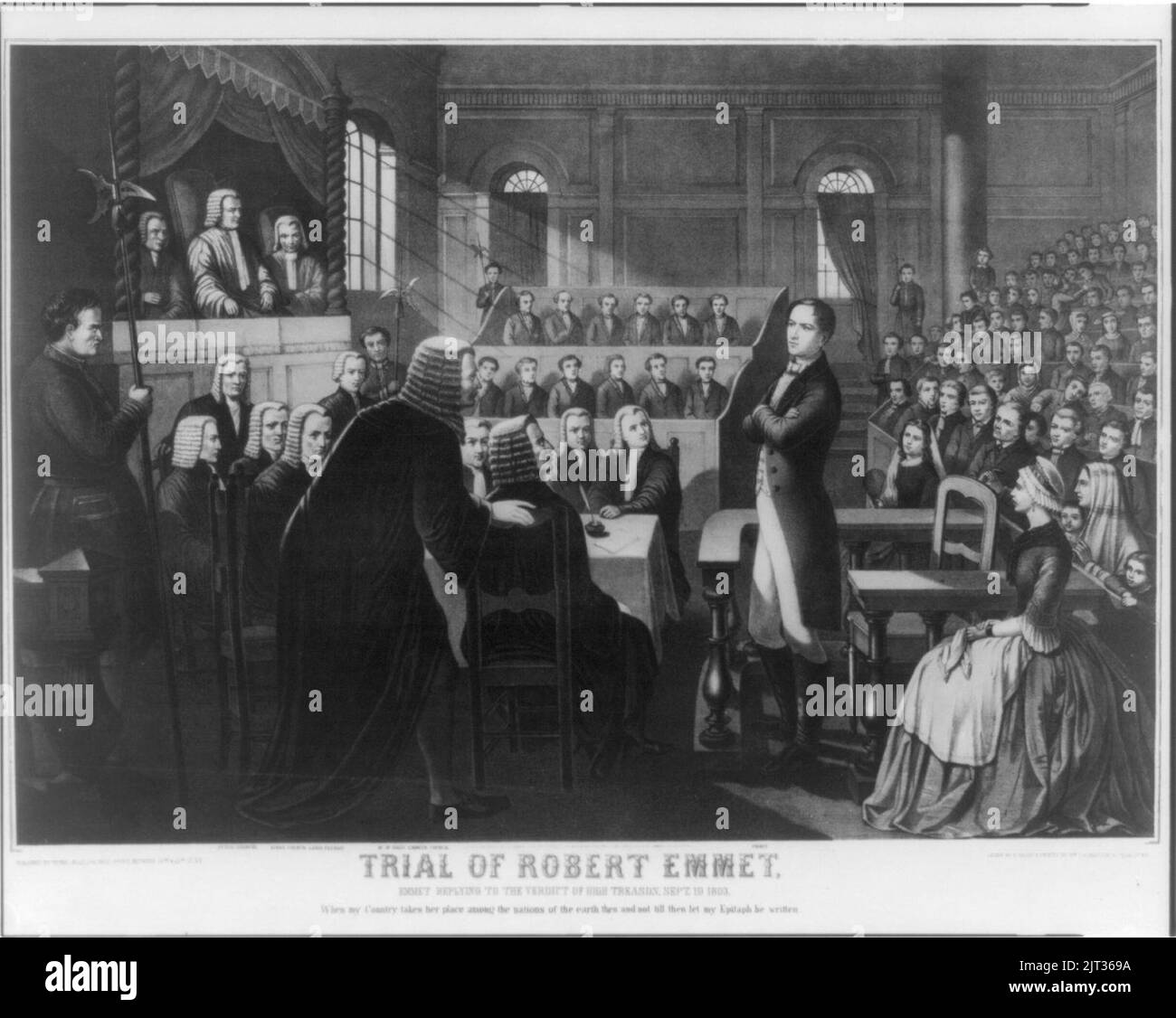 Trial of Robert Emmet, Emmet replying to the verdict of high treason ...