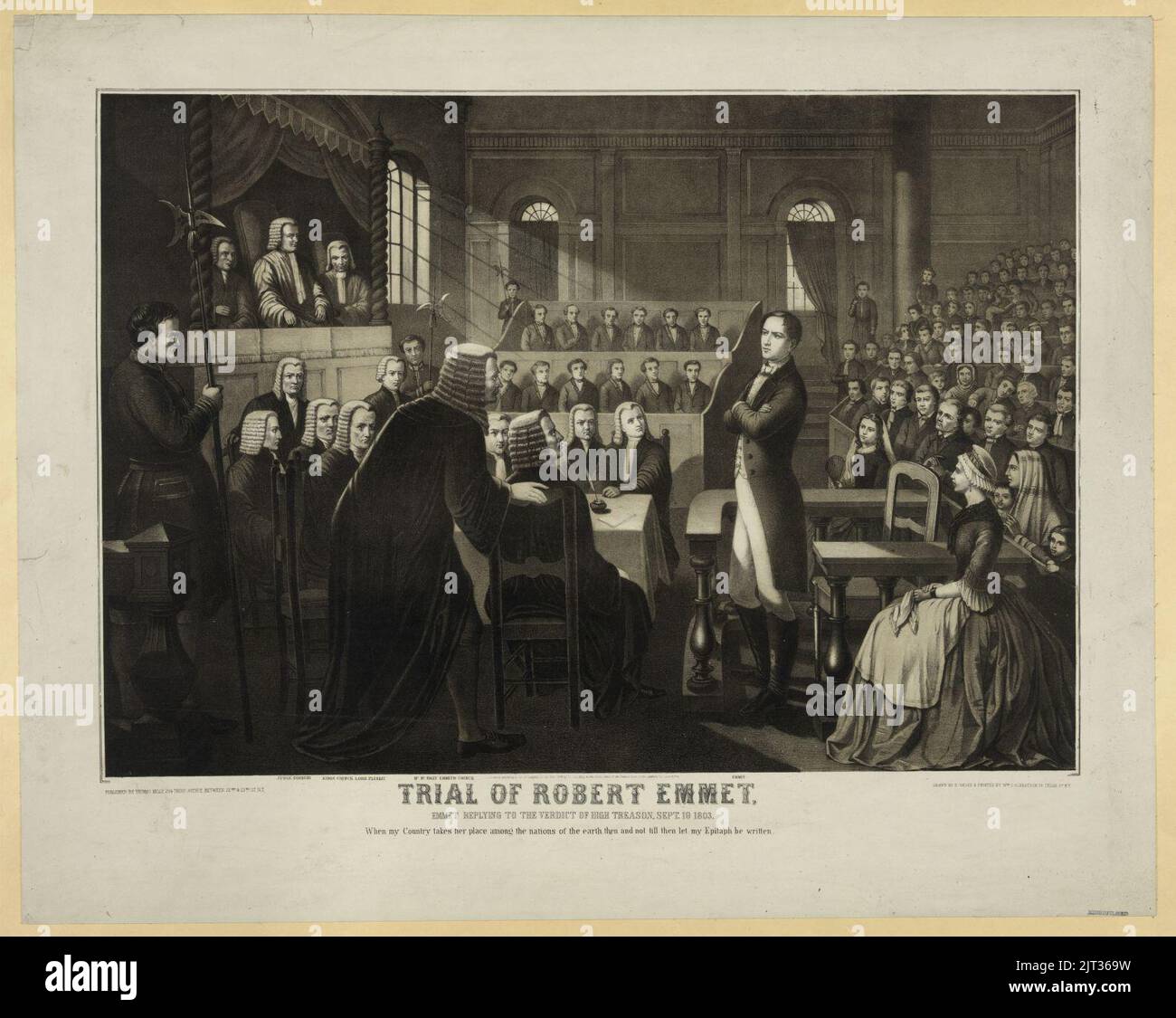 Trial of Robert Emmet, Emmet replying to the verdict of high treason ...