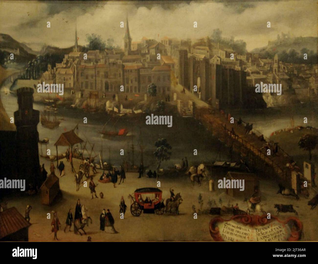 Triana desde el Arenal (Siglo XVI Stock Photo - Alamy