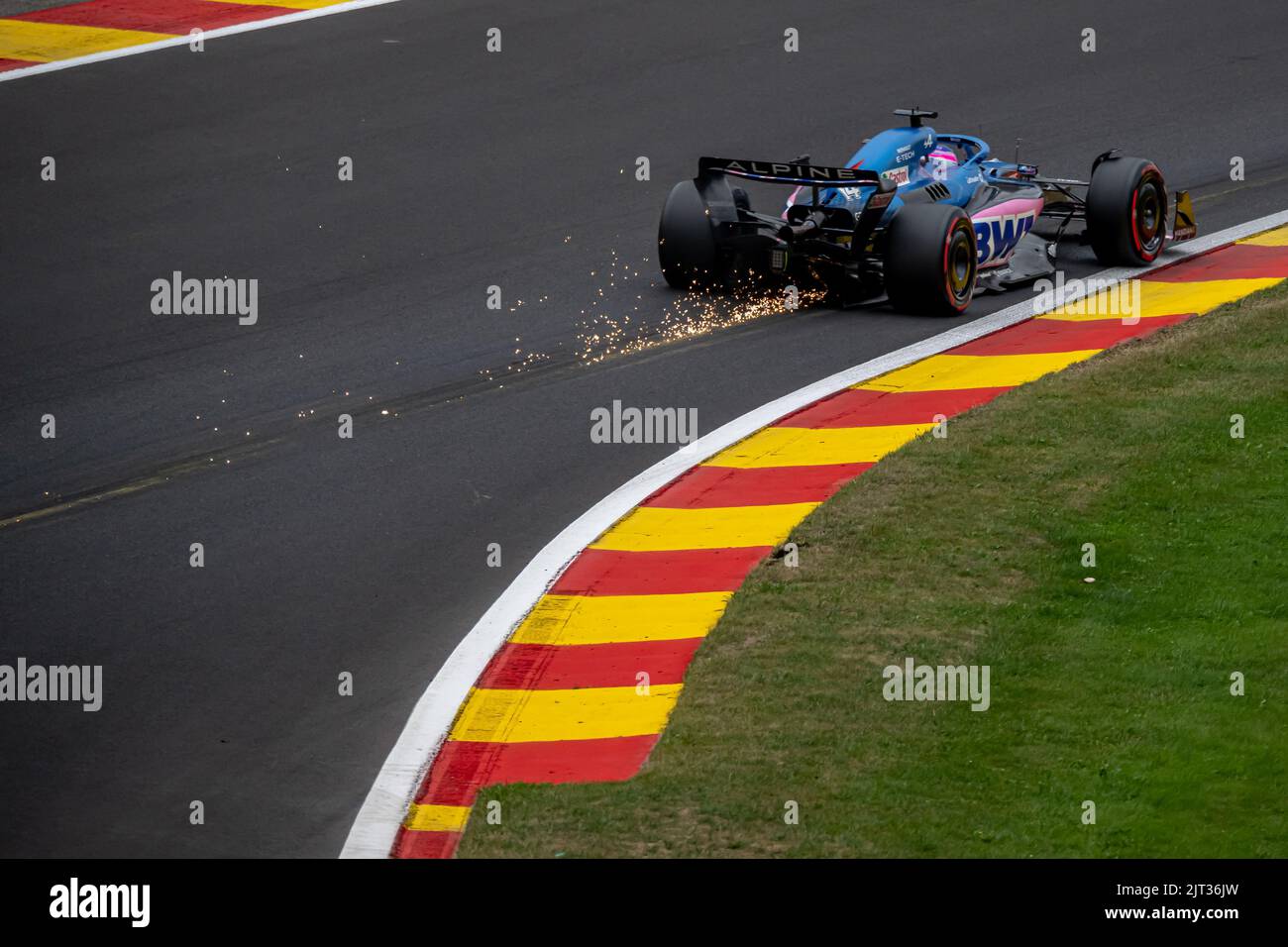 Stavelot, Belgium, 27th Aug 2022, Fernando Alonso, from Spain competes ...