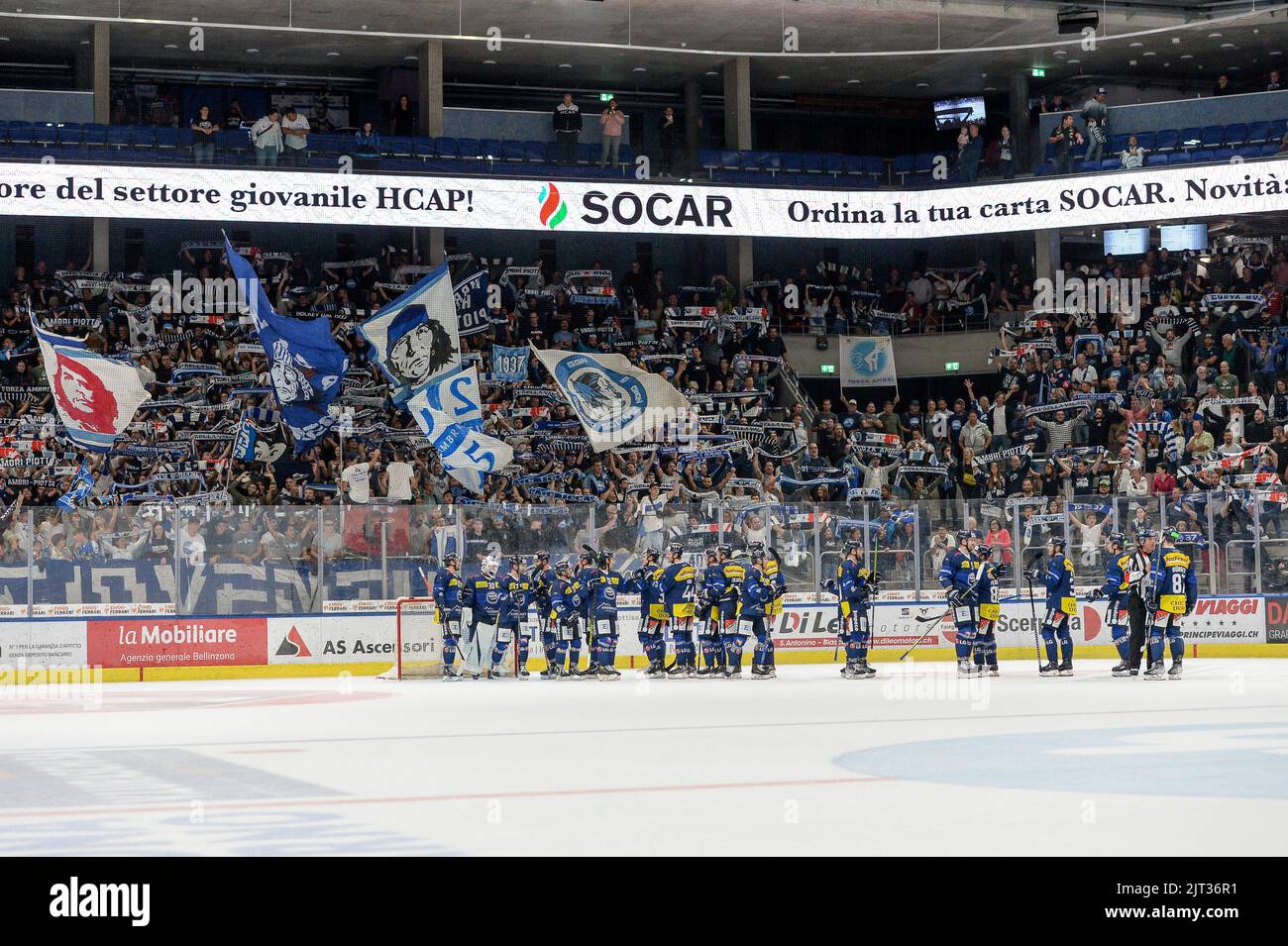 27.08.2022, Quinto, Gottardo Arena, HC Ambri-Piotta - Eisbaren Berlin ...