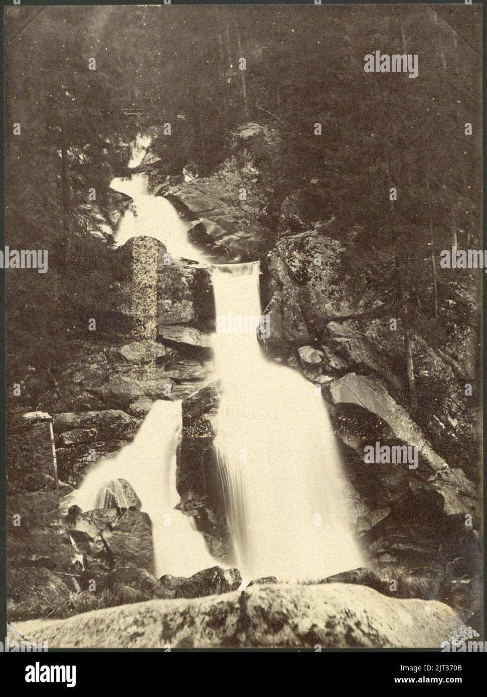 Triberg Waterfall, Black Forest, Germany, 1880s, Carl Curman Stock ...