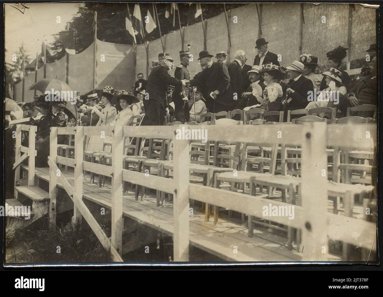 Tribunes du Champ Bourda Stock Photo - Alamy