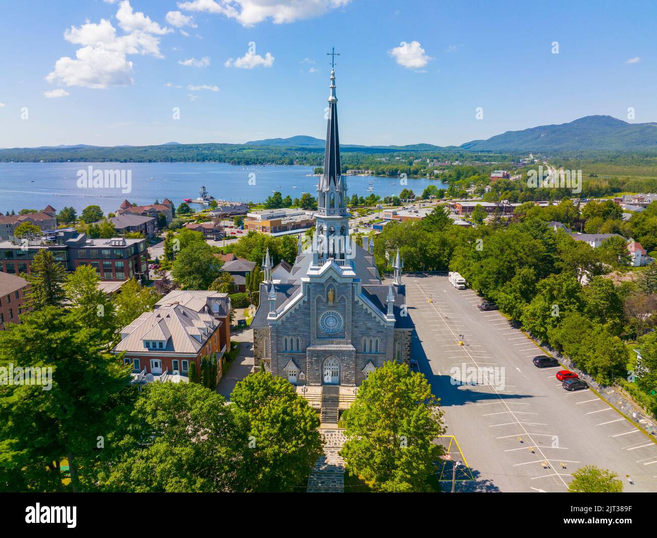 Saint Patrice Church aerial view at 115 Rue Merry N in historic ...