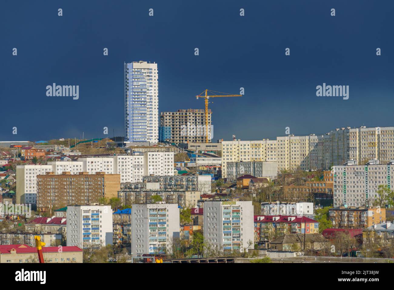 Cityscape with modern buildings. Vladivostok Russia Stock Photo - Alamy