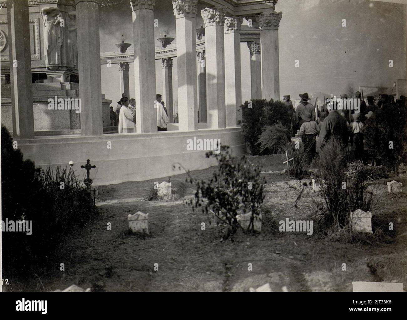 Trient.Enthüllung des Kriegerdenkmals am Friedhof Stock Photo - Alamy