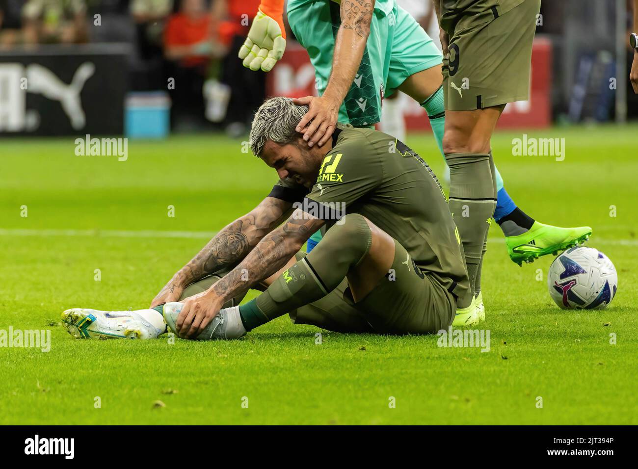 Theo Hernandez of AC Milan seen during the Serie A match between AC ...