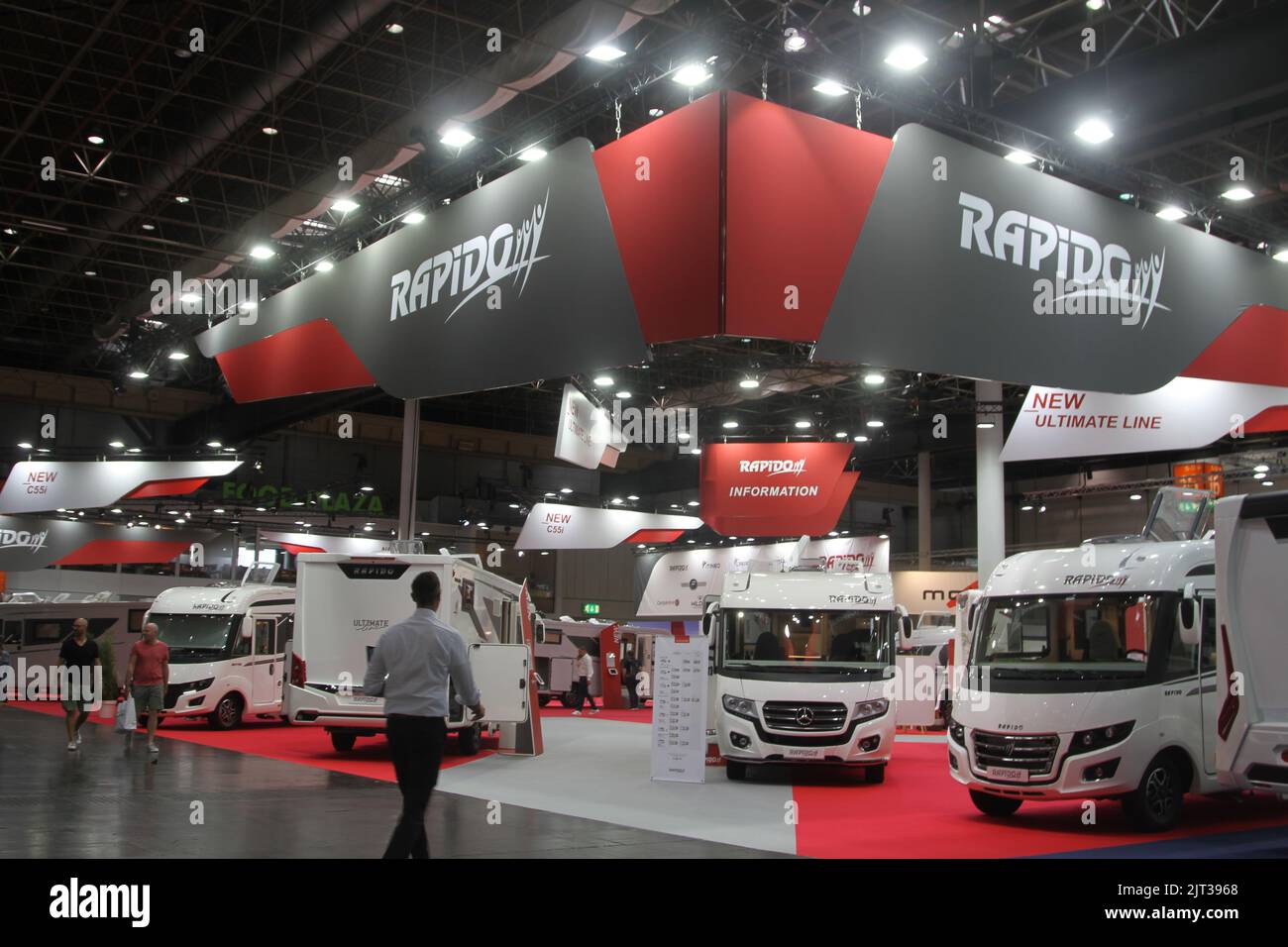 Dusseldorf, Germany. 27th Aug, 2022. People visit the Caravan Salon ...