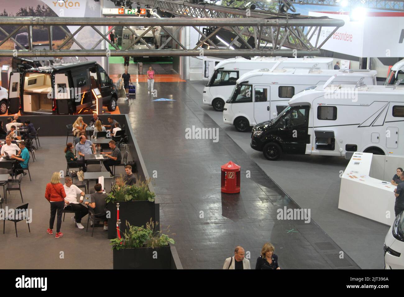 Dusseldorf, Germany. 27th Aug, 2022. People visit the Caravan Salon ...