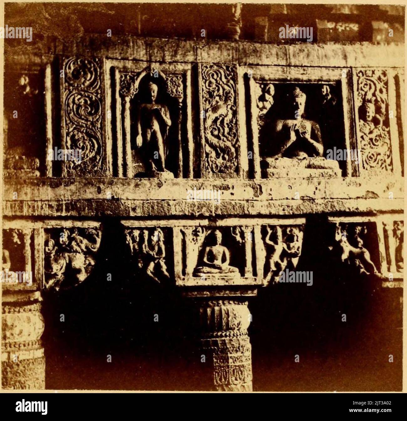 Triforium of Chaitya No. 19—Ajunta 4 Stock Photo - Alamy