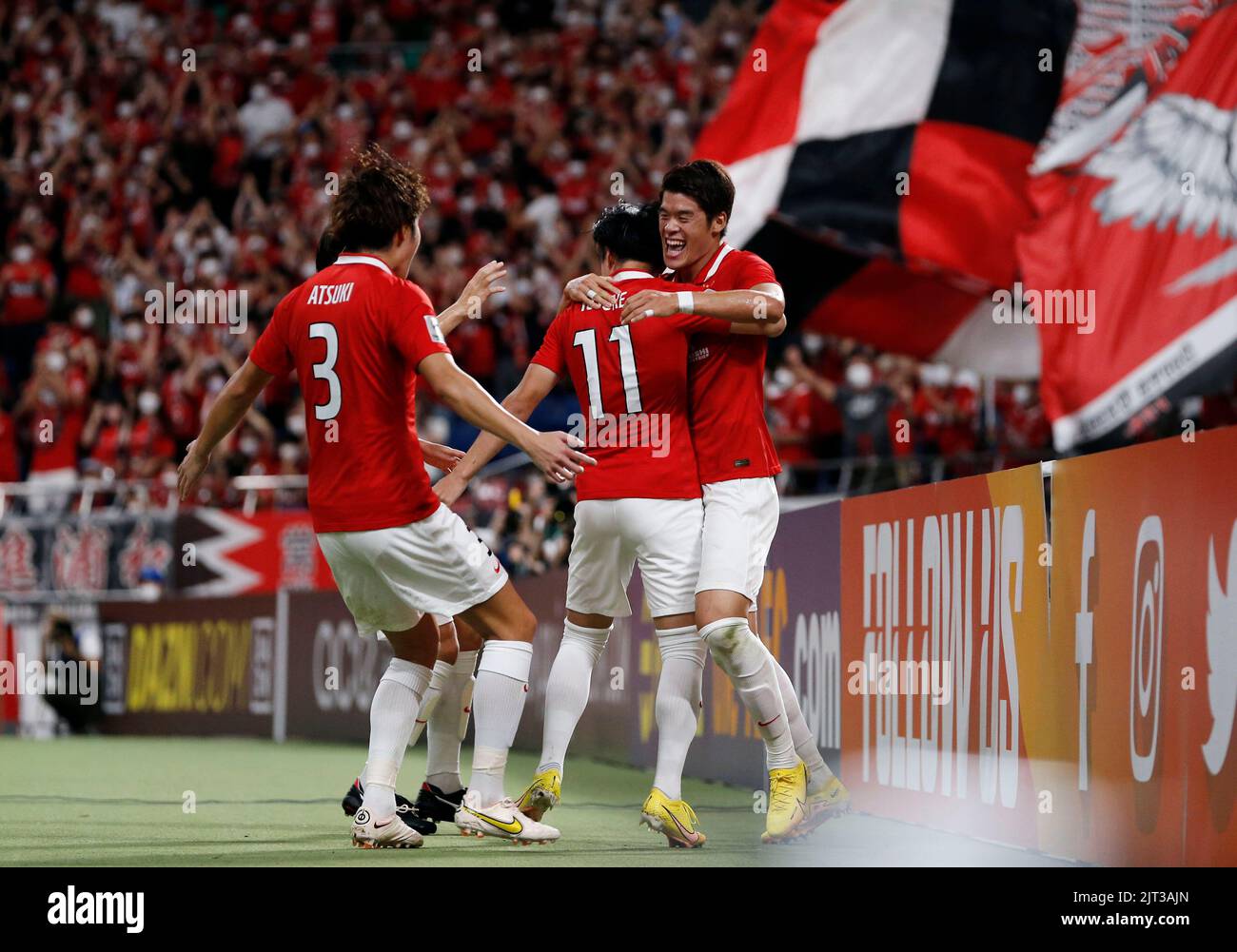 Saitama, Japan. 25th Aug, 2022. Yusuke Matsuo, Hiroki Sakai (Reds ...